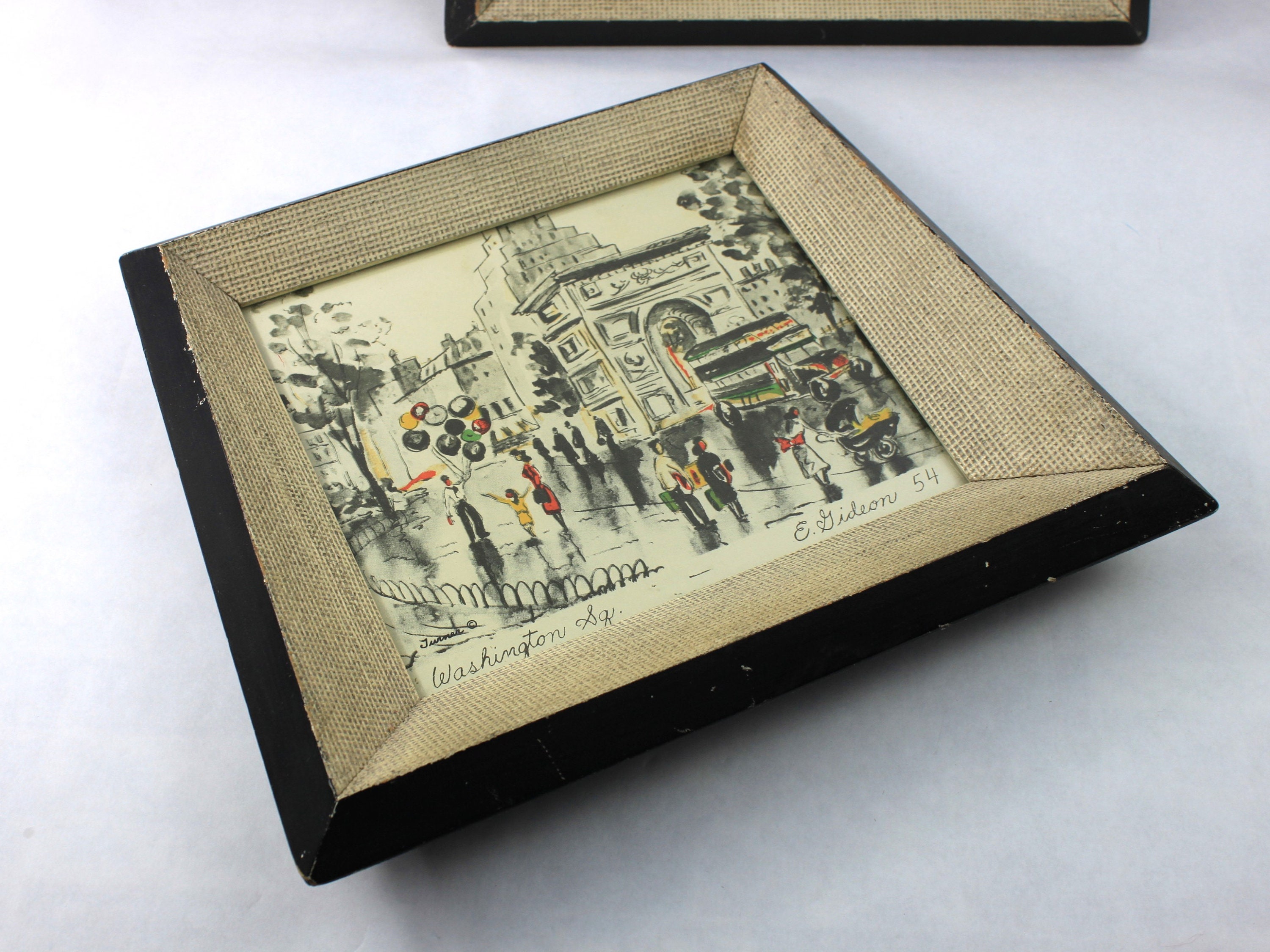 1950s E Gideon Impressionist Lithograph Set Fifth Ave - Etsy