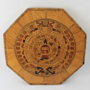 Alfonso Jurado E Hijos Cuauxhicalli Aztec Calendar Handmade Tropical ...