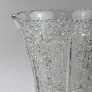 Queen Anne Lace Vase Bohemia Hand Cut Lead Crystal - Etsy
