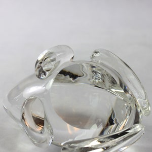 Steuben Crystal Frog Paperweight Figurine by Lloyd Atkins - Etsy