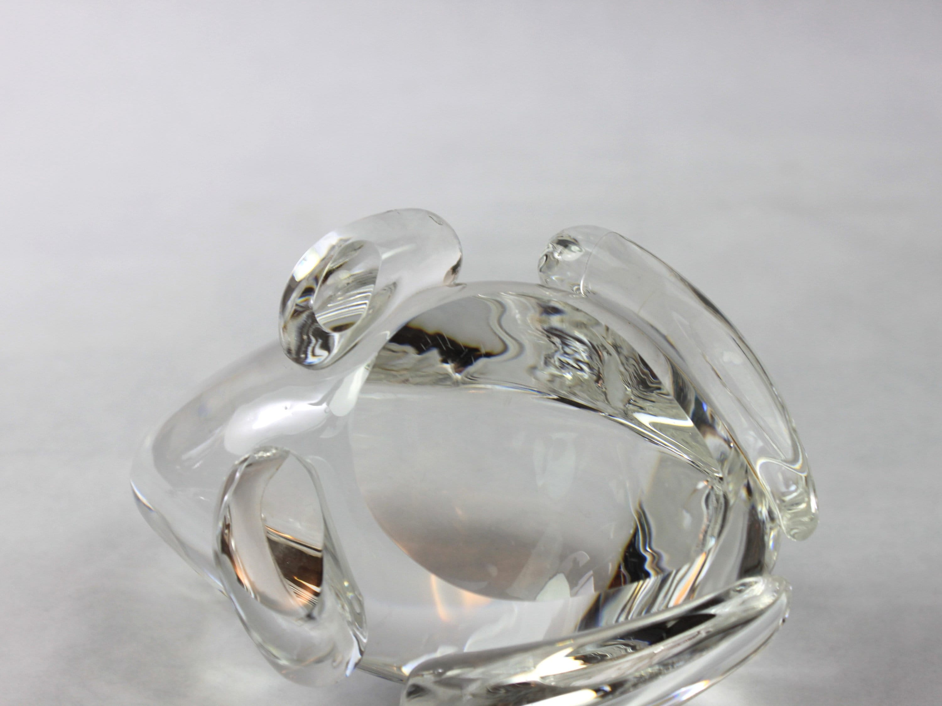 Steuben Crystal Frog Paperweight Figurine by Lloyd Atkins - Etsy