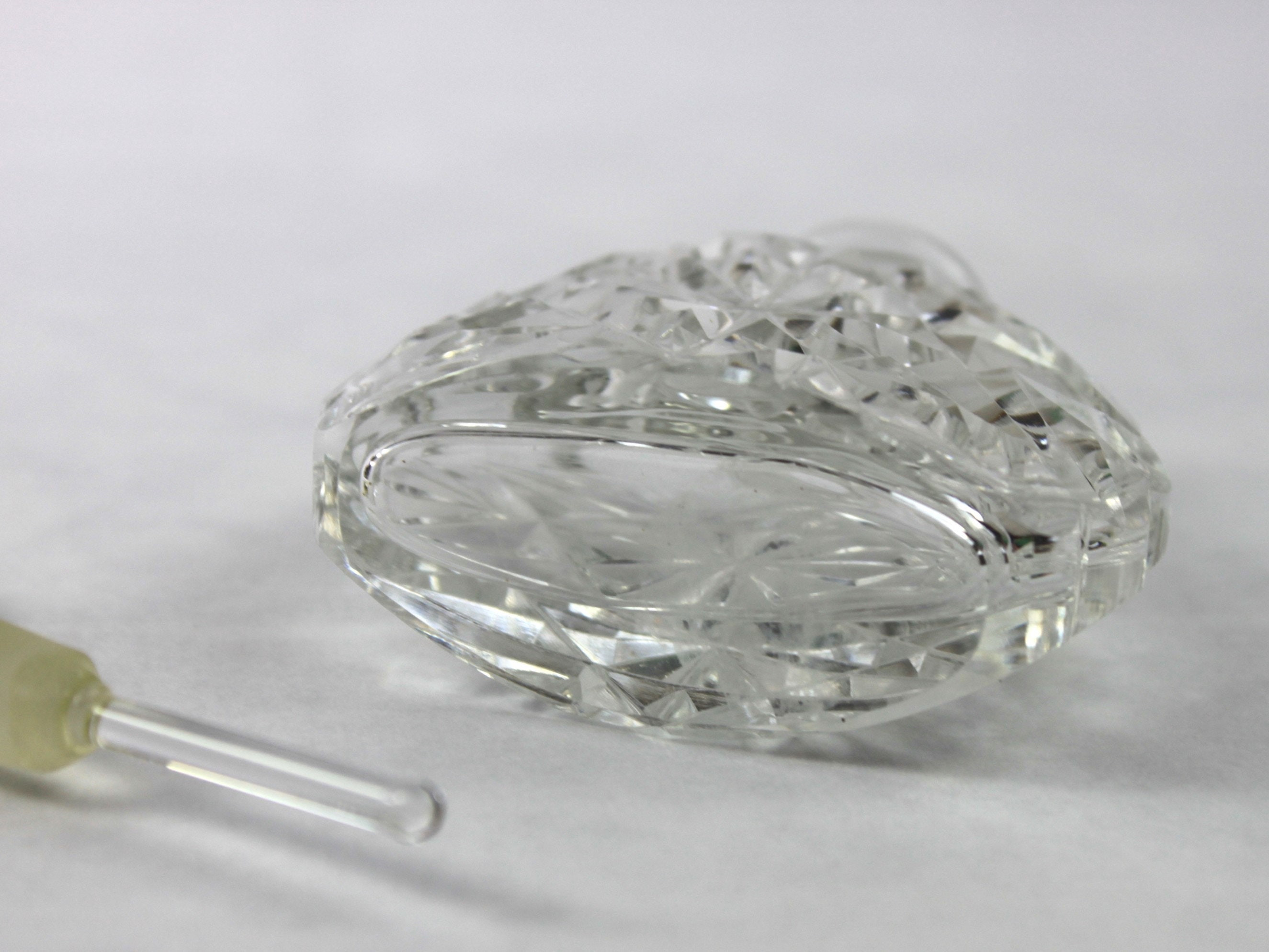 Art Deco Irice Crystal Perfume Bottle Made in Czechoslovakia - Etsy