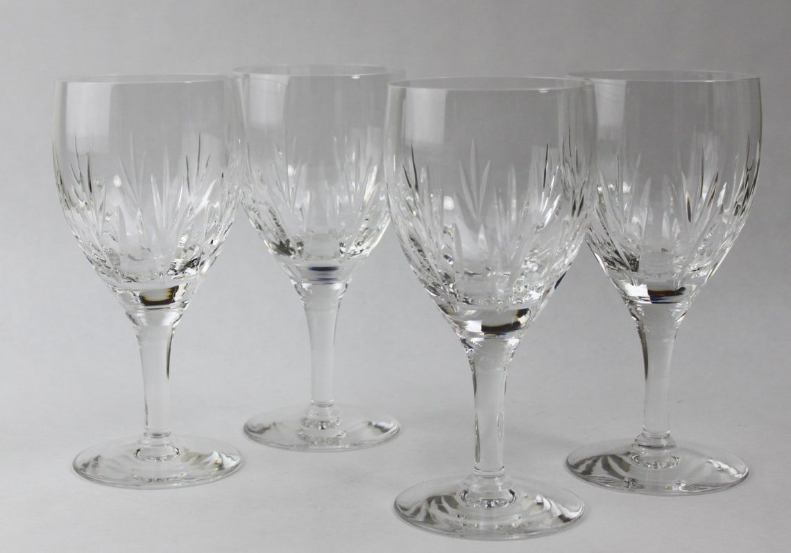 Vintage Stuart England Kent Claret Wine Glass Set of Four - Etsy