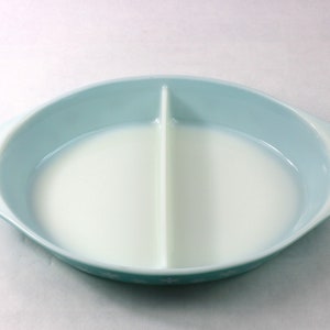 Vintage Pyrex Snowflake Blue Divided Casserole Dish 1.5 Quart 35 - Etsy