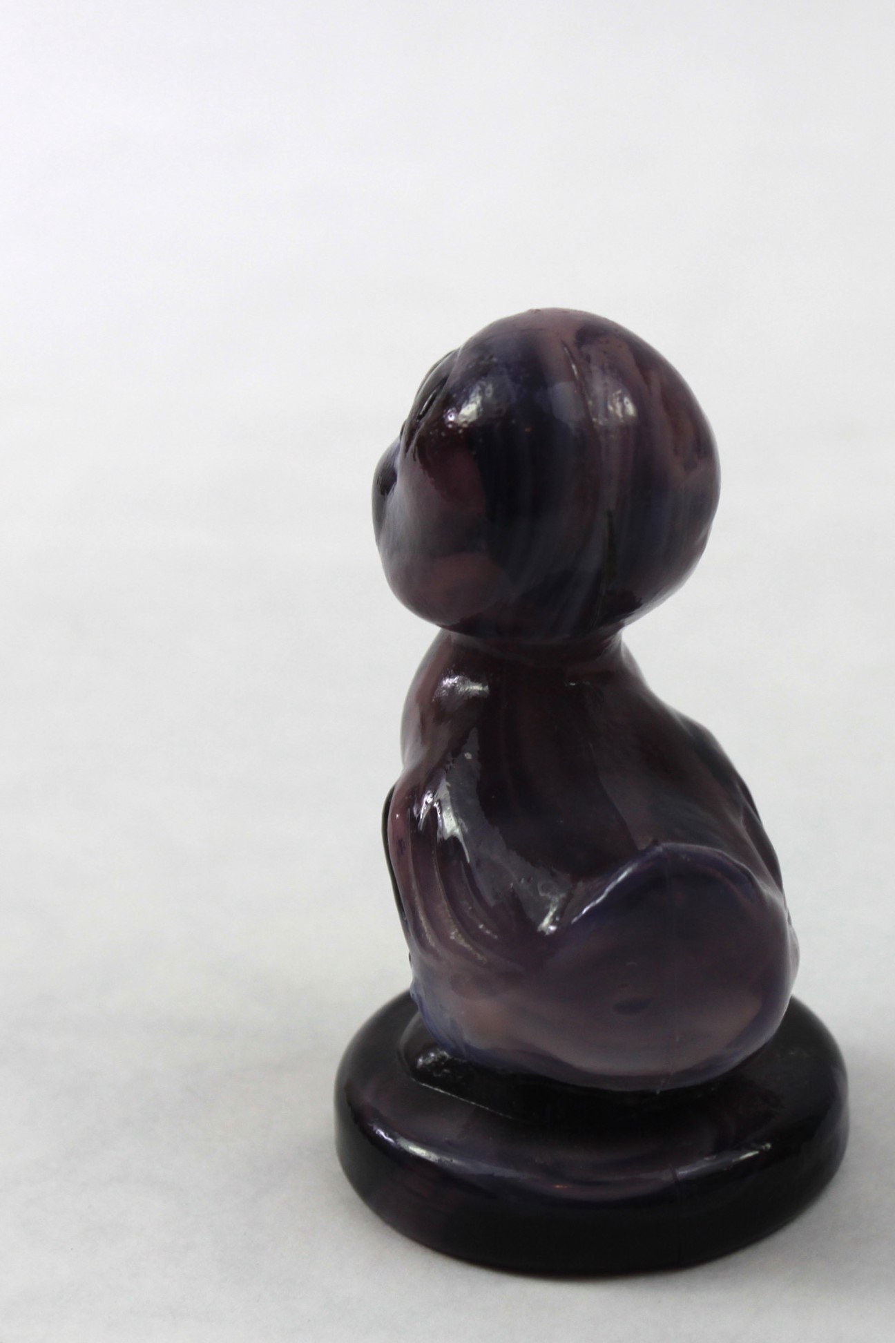 Boyd Debbie Duck Amethyst Slag Glass Figurine - Etsy