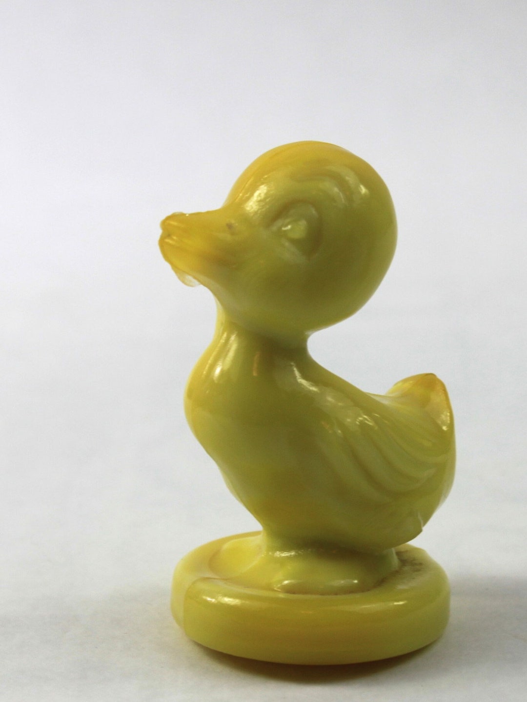 Boyd Debbie Duck Yellow Slag Glass Figurine - Etsy