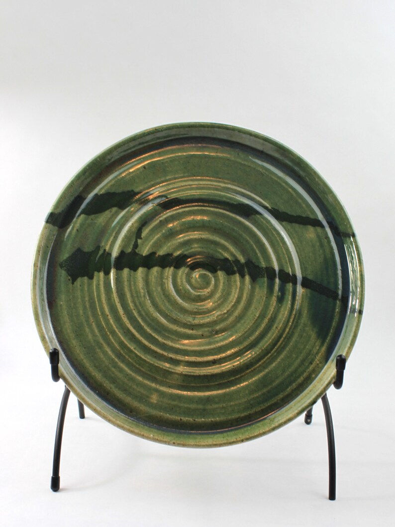 Bridget Doherty Studio Stoneware Pottery Abstract Charger - Etsy