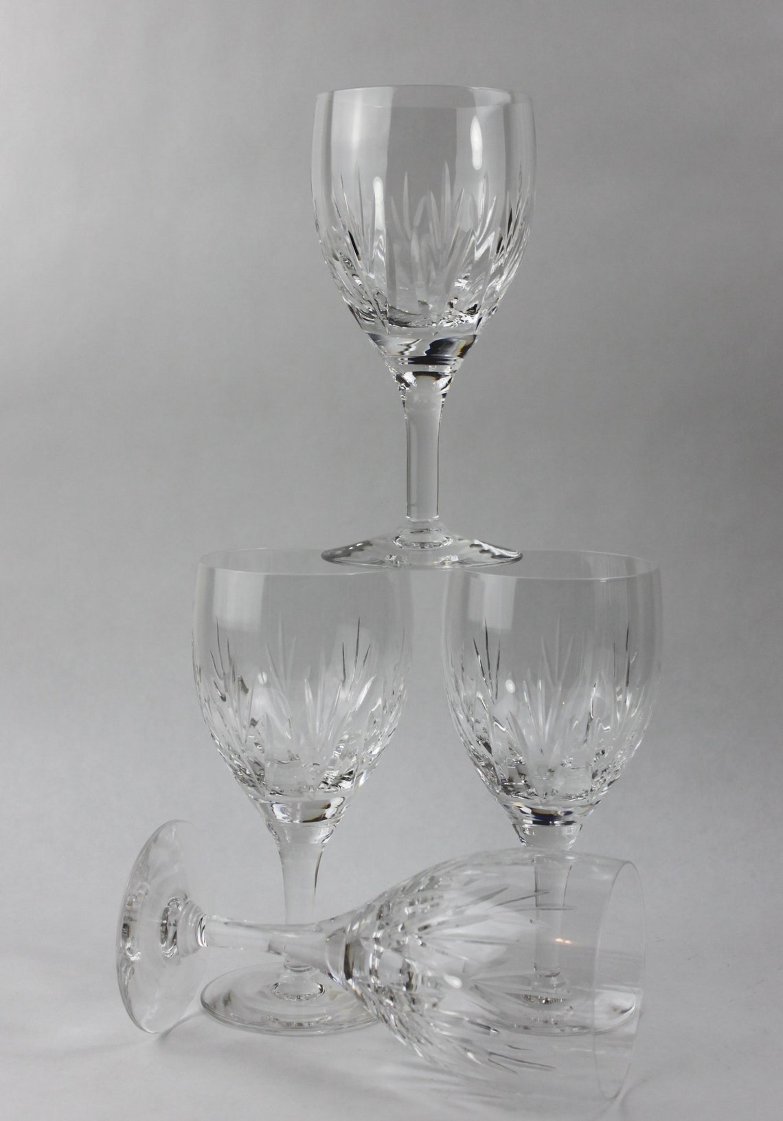 Vintage Stuart England Kent Claret Wine Glass Set of Four - Etsy