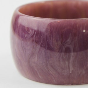 Purple Stardust Bakelite Bangle Wide Wall Vintage Restored to Original ...