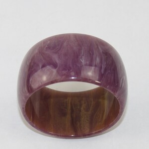 Purple Stardust Bakelite Bangle Wide Wall Vintage Restored to Original ...