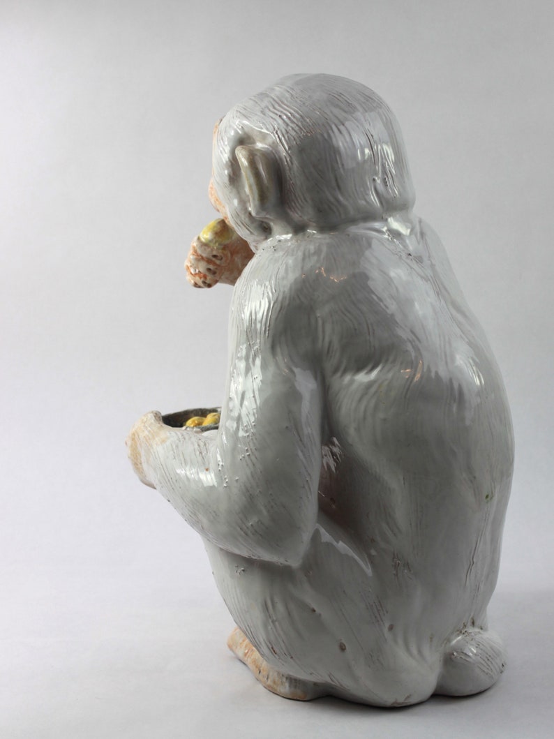 Glazed Terra Cotta Monkey Sculpture Made in Italy - Etsy