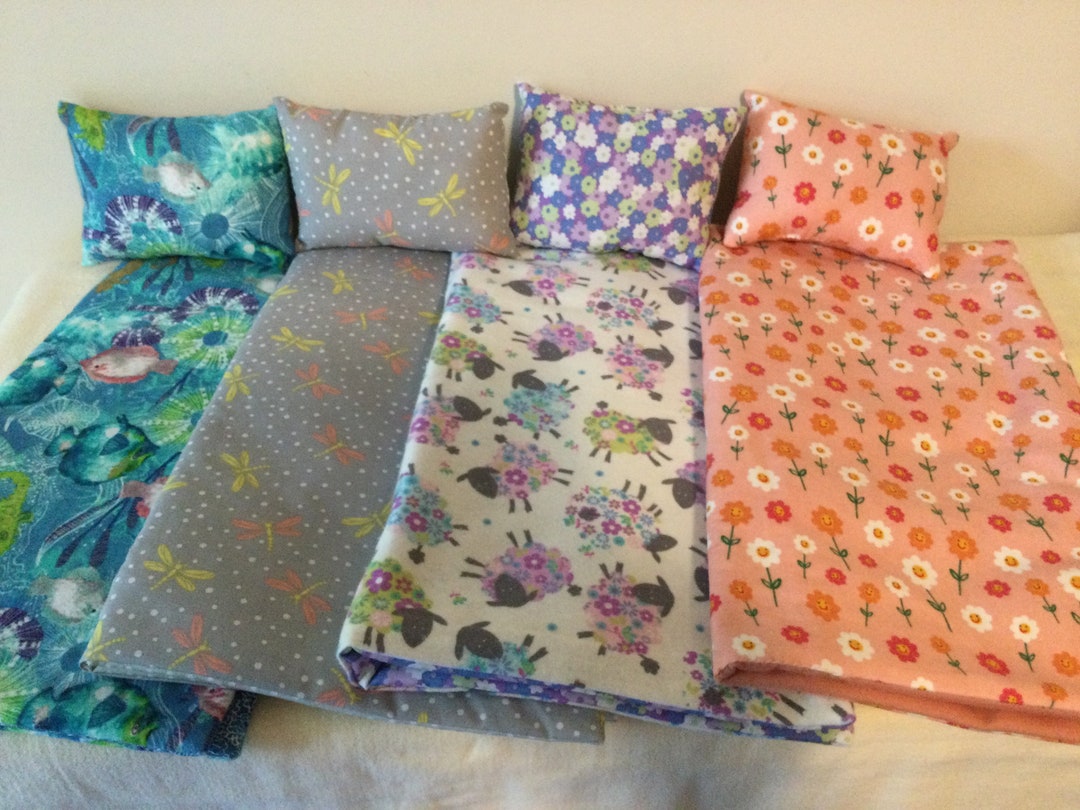 Doll Blanket and Pillow Set, Made to Fit Most Dolls up to 18 Inches ...