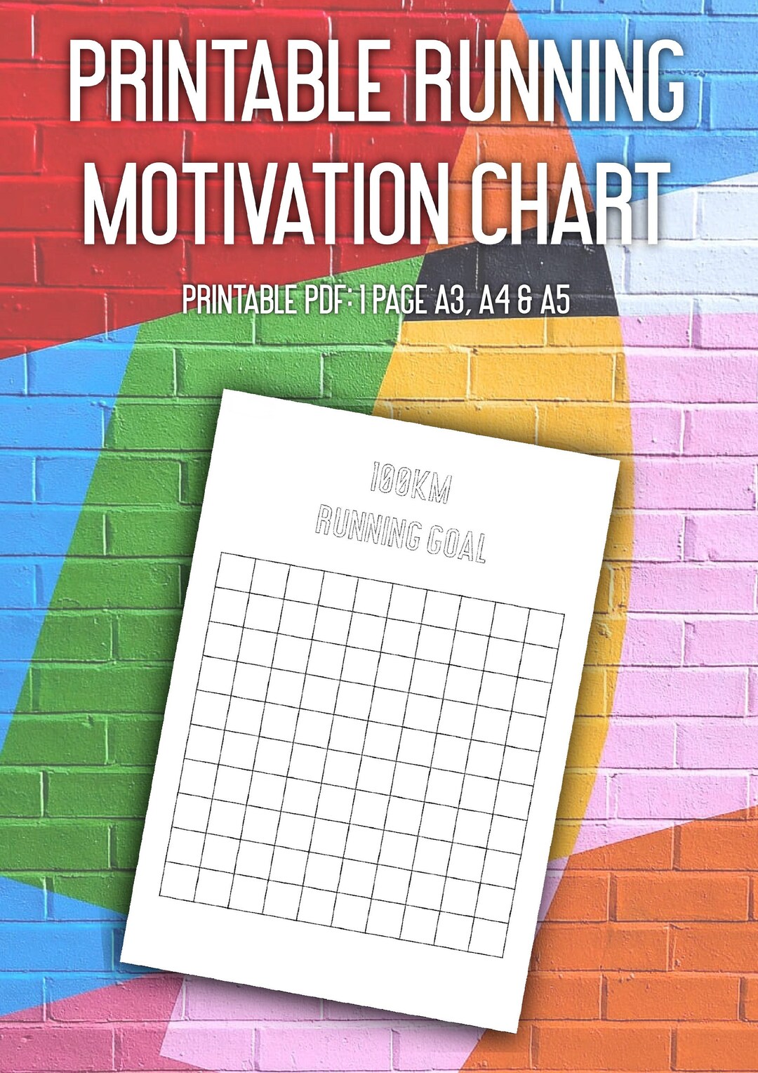 Running Motivation 100km Printable PDF Checklist Planner - Etsy
