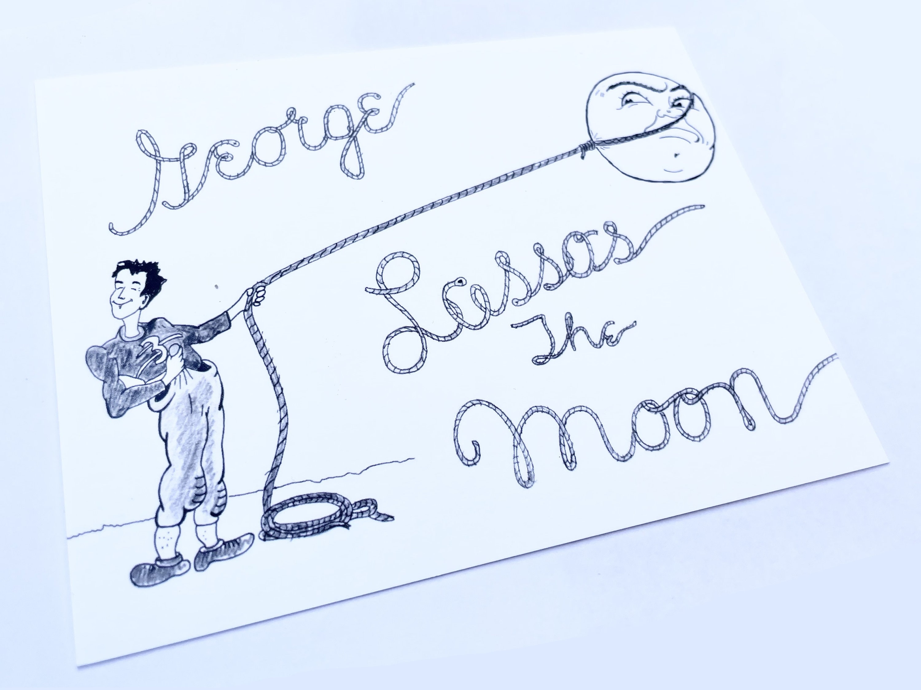 George Lassos the Moon Postcard It's A Wonderful Life - Etsy