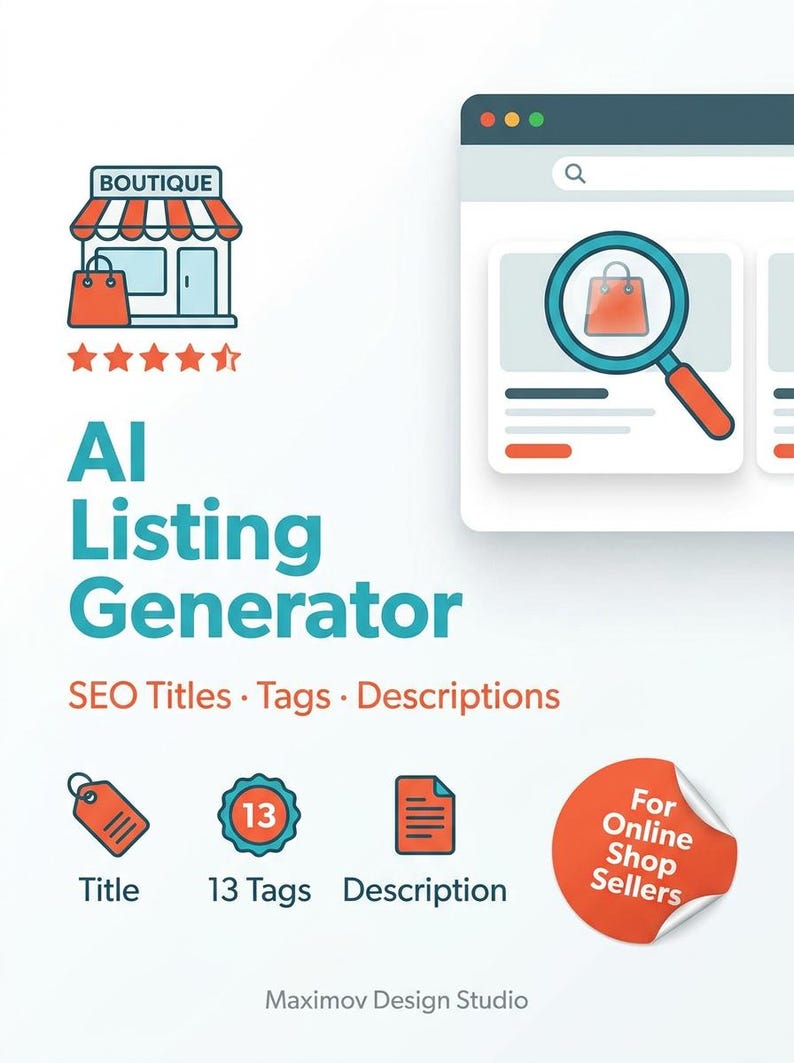 AI Listing Generator for SEO Titles, Tags, Descriptions (digital ...