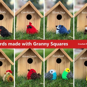 Granny Square Chicken Crochet Pattern PDF -9 Birds- Chicken, Turkey ...