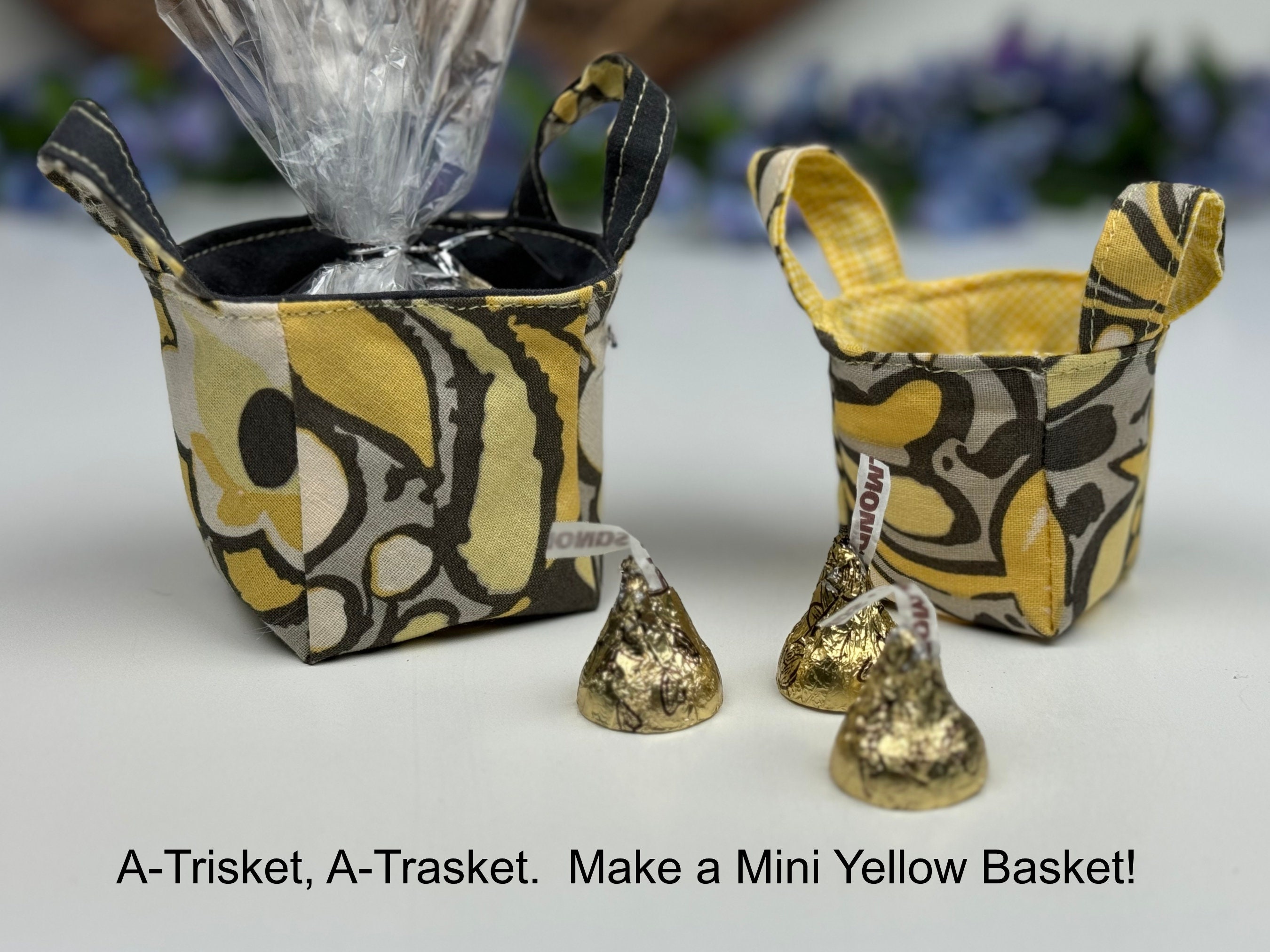 Reversible Miniature Basket Set Sewing Pattern PDF - 6 Sizes - Mini ...