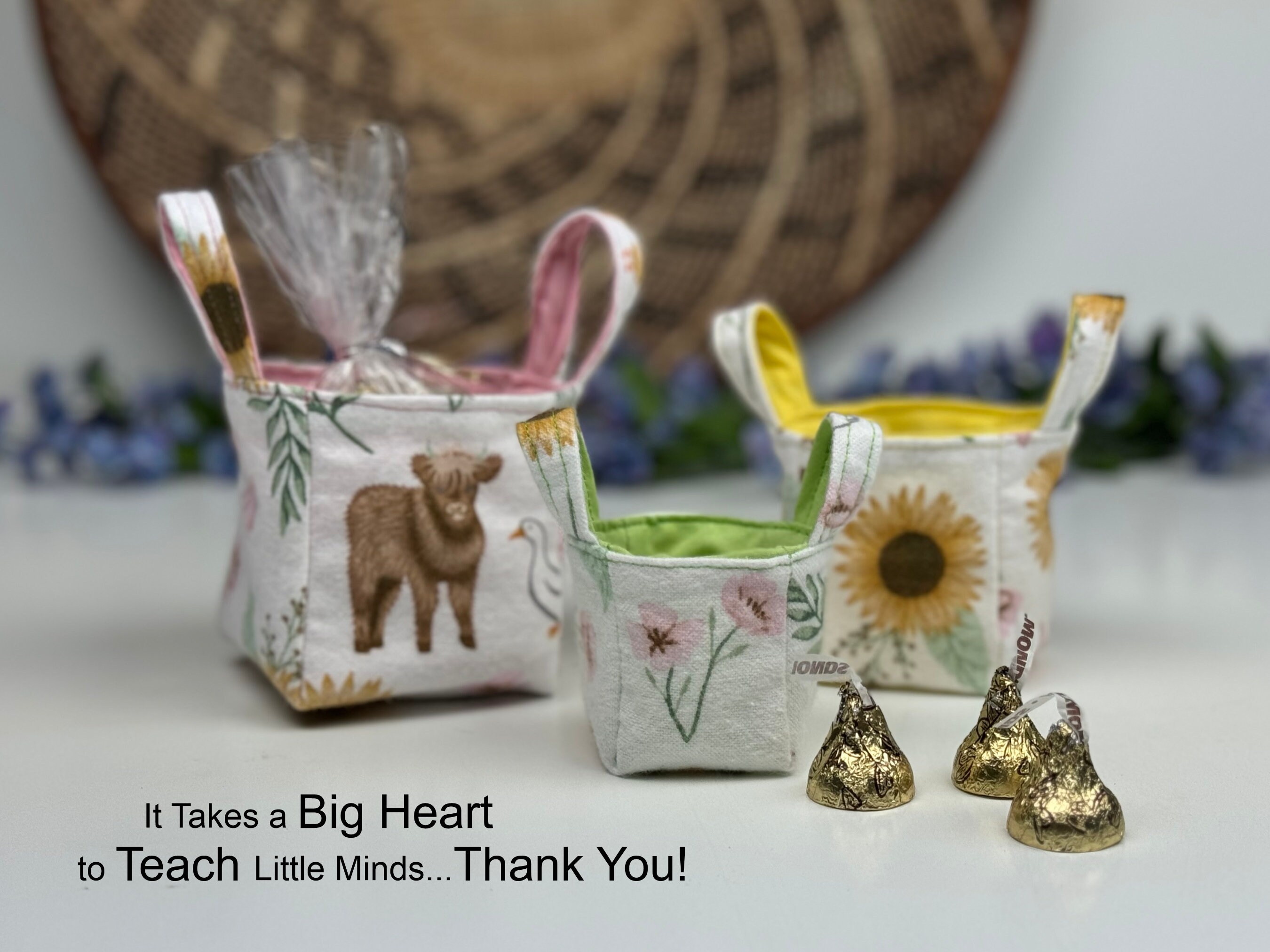 Reversible Miniature Basket Set Sewing Pattern PDF - 6 Sizes - Mini ...