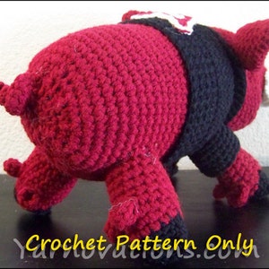 Arkansas Razorbacks Wild Boar Crochet Pattern - Etsy