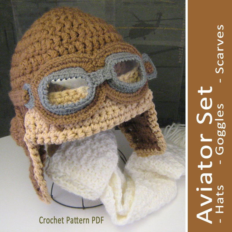 Aviator Hat With Goggles - Etsy