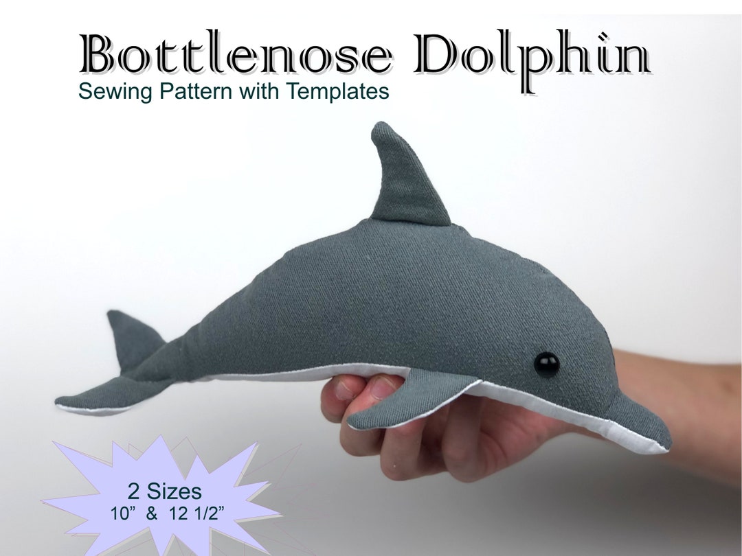 Bottlenose Dolphin Sewing Pattern PDF With Templates Step-by-step ...