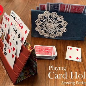 Playing Card Holder - Easy Sewing Pattern Step-by-step Instructions 5 ...