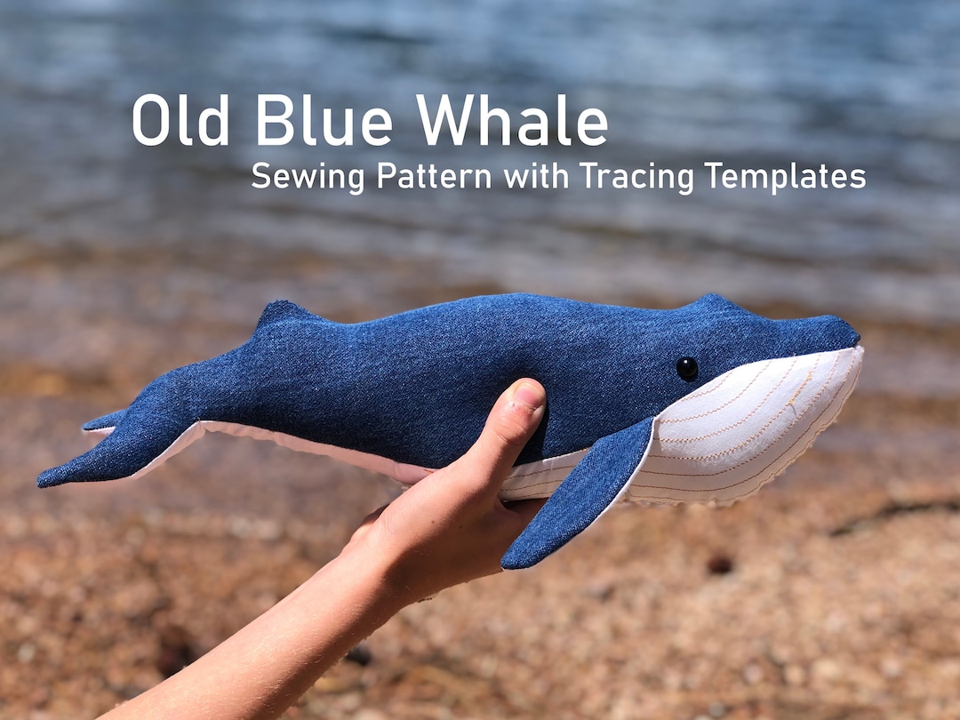 Blue Whale Sewing Pattern With Templates PDF 2 Sizes Stuffed Animal ...