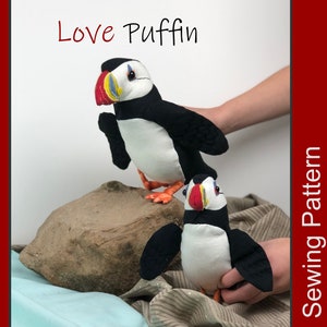 Puffin Sewing Pattern With Templates - Step by Step Instructions With ...