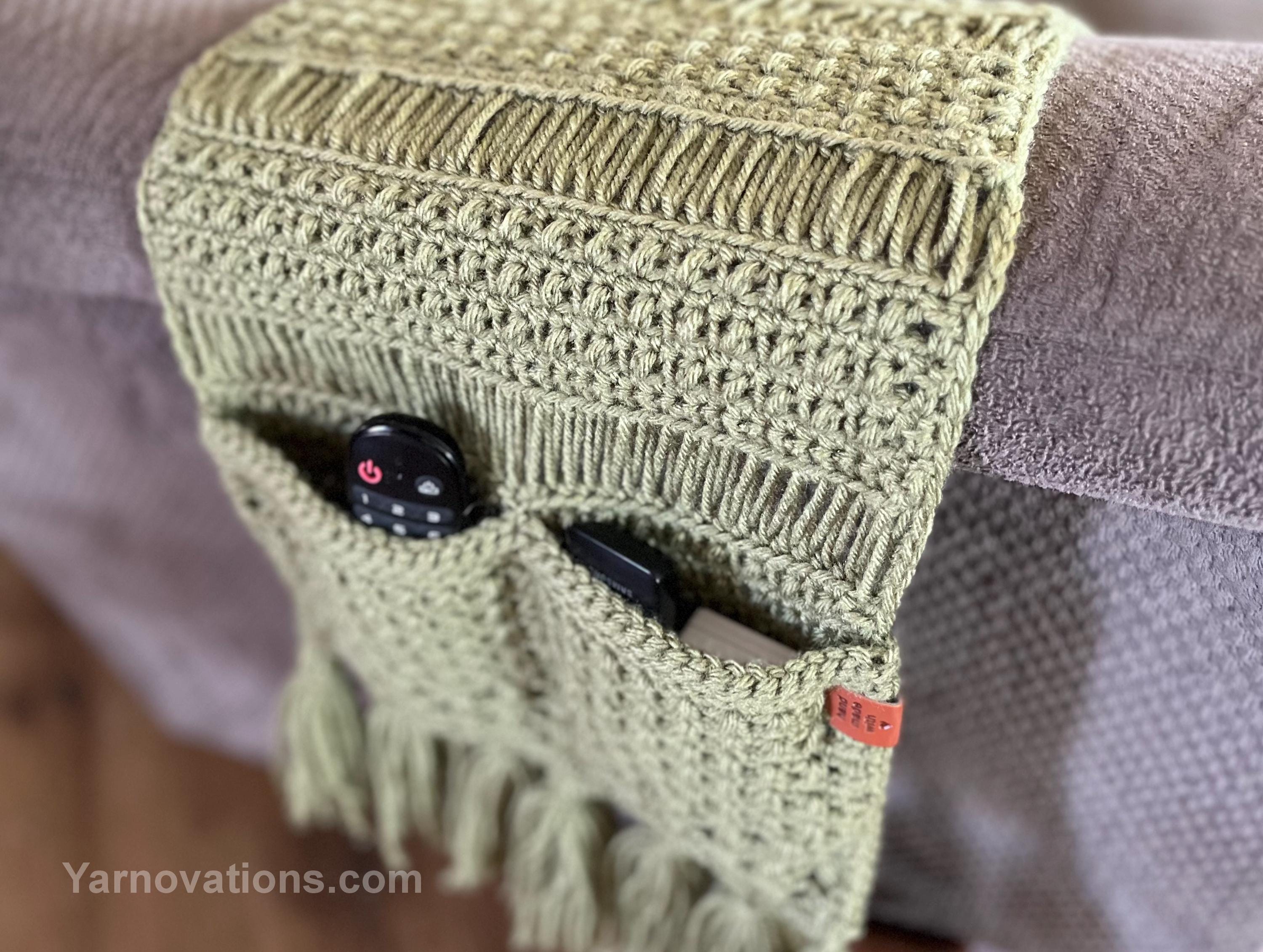 Remote Control Caddy for Arm Rest - Crochet Pattern PDF - Cell Phone ...