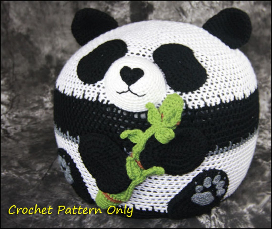 Panda Bean Bag Chair Ottoman Pouf CROCHET PATTERN - Etsy