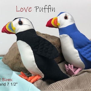 Puffin Sewing Pattern With Templates - Step by Step Instructions With ...