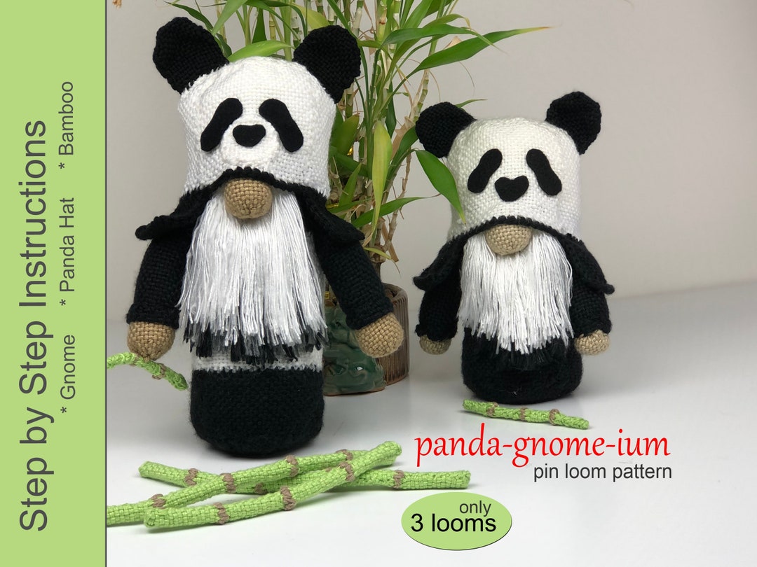 Panda-gnome-ium Pin Loom Pattern PDF Step by Step Instructions to Make ...