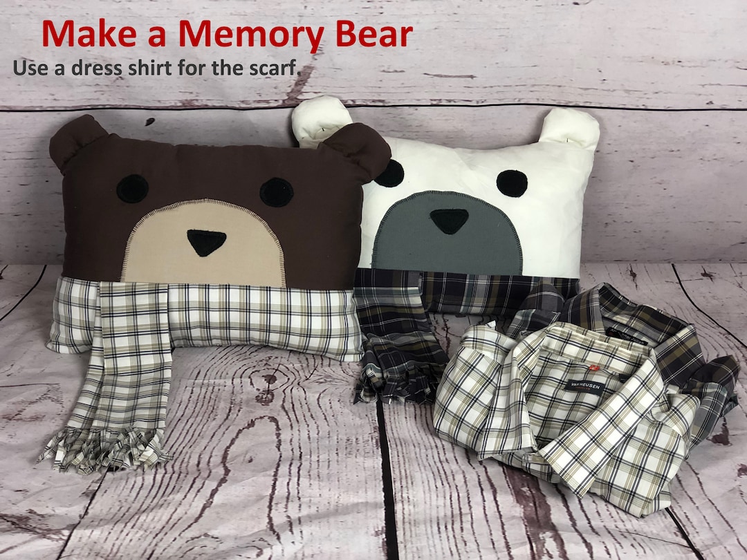 Memory Bear Pillow Sewing Pattern Step by Step Tutorial Printable ...