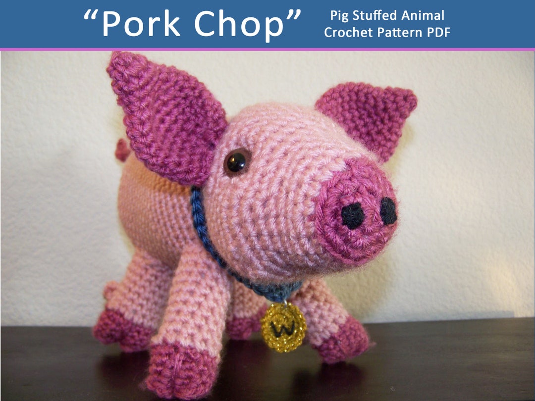 Pig Toy Crochet Pattern "pork Chop" - Etsy