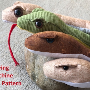 Snake Sewing Pattern With Templates Beginner PDF Step-by-step Tutorial ...