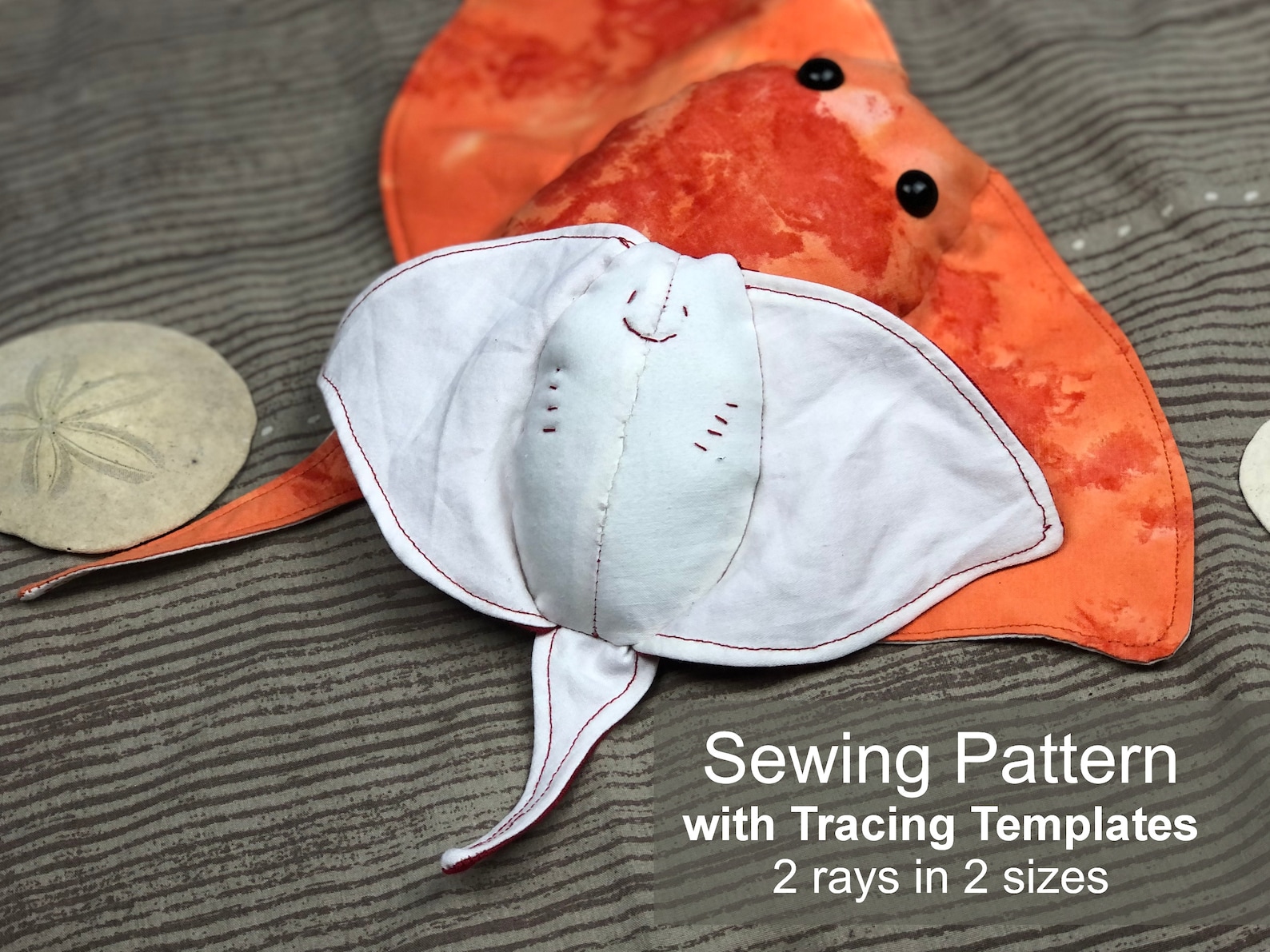 Manta Ray and Stingray Sewing Pattern PDF With Tracing Templates in 2 ...