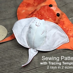 Manta Ray and Stingray Sewing Pattern PDF With Tracing Templates in 2 ...