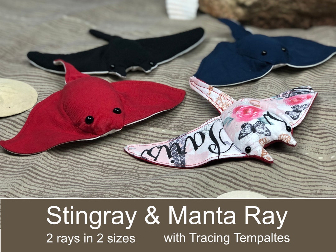 Manta Ray and Stingray Sewing Pattern PDF With Tracing Templates in 2 ...