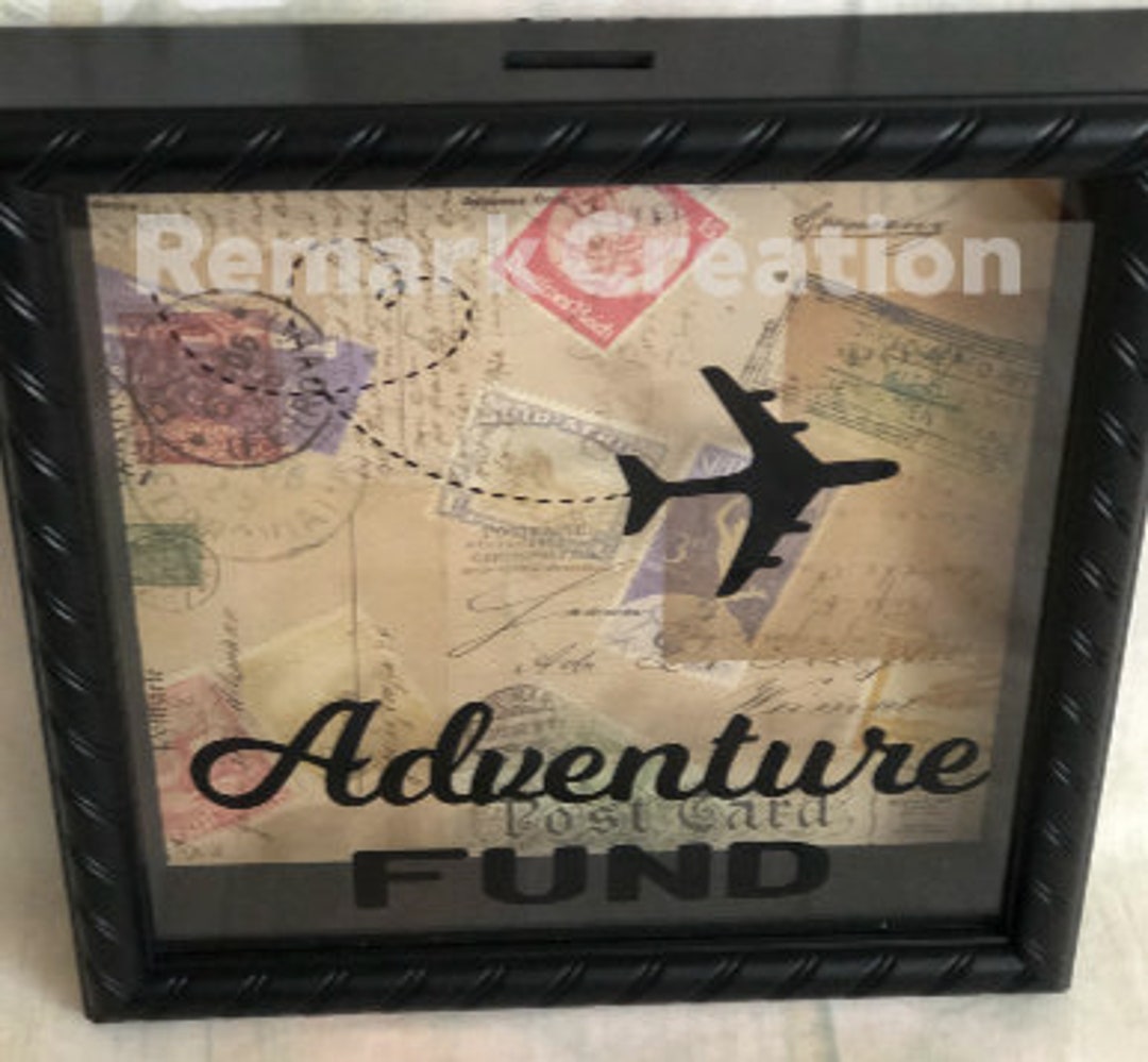 Adventure Fund Shadowbox With Coin Slot / Shadow Box / Display - Etsy