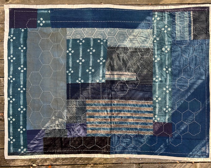 99 Periodic Table: Boro Inspired Quilt Shibori All Japanese Vintage ...