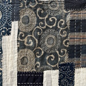 115 Queen of Katazome: Boro Inspired • All Hand-stitched Quilt ...