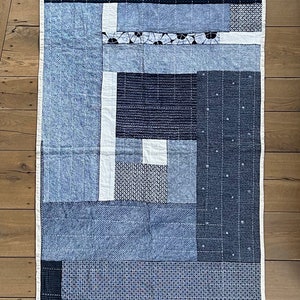 97 Fiber-nacci: Very Large Boro Inspired Quilt • Lots of Sashiko ...