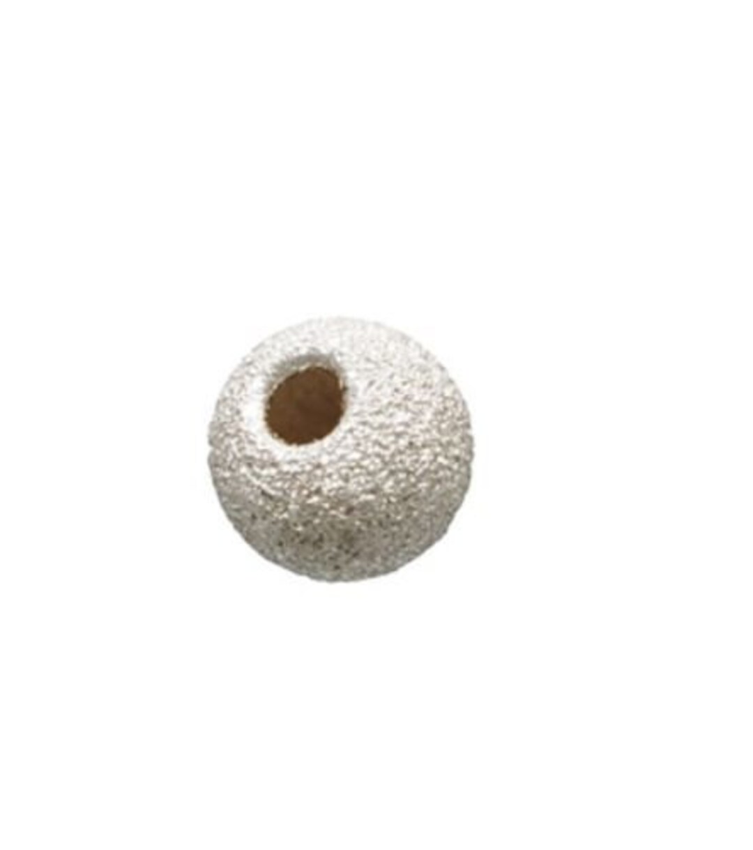 925 Sterling Silver Stardust Beads (3mm 4mm 5mm 6mm 7mm) – Round Spacer ...