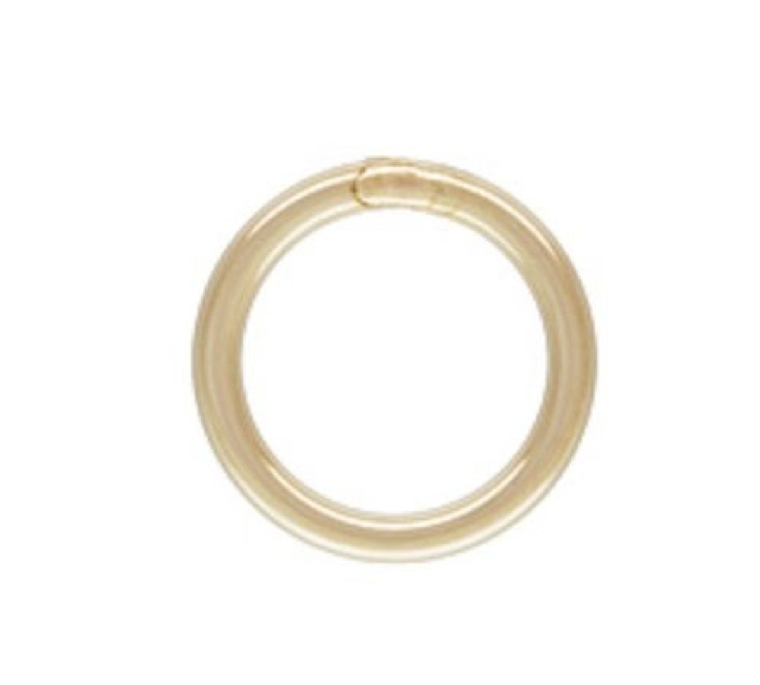 14K Gold Filled Closed Jump Rings 22ga (4mm, 5mm, 6mm, 7mm) | Soldered Connectors for DIY ...
