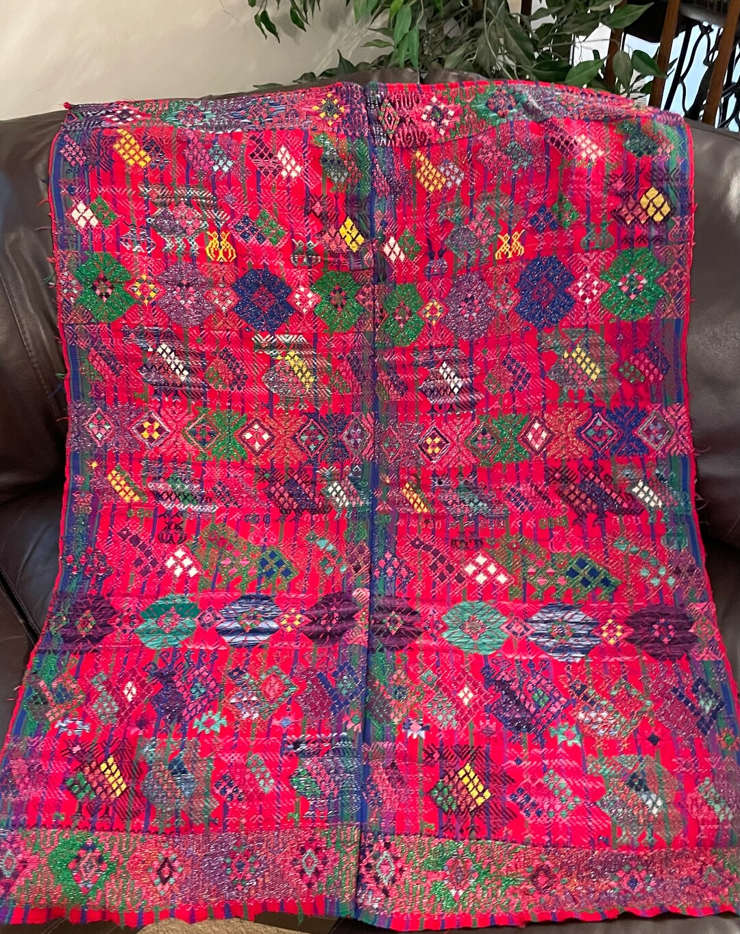 SHIPS FROM U.s.!~vintage Guatemalan Tzute Authentic Woven Mayan Textile ...