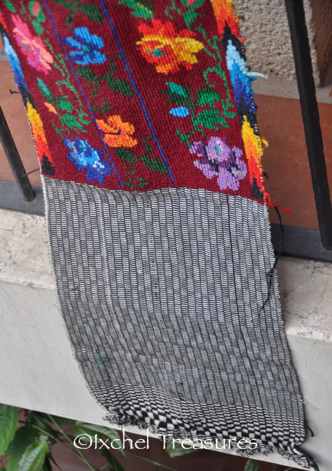 SHIPS From U.S. Vintage Guatemalan Tzute Shawl Authentic Woven Mayan ...