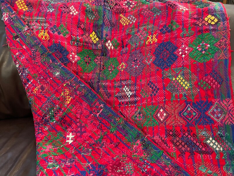 SHIPS FROM U.s.vintage Guatemalan Tzute Authentic Woven Mayan Textile ...