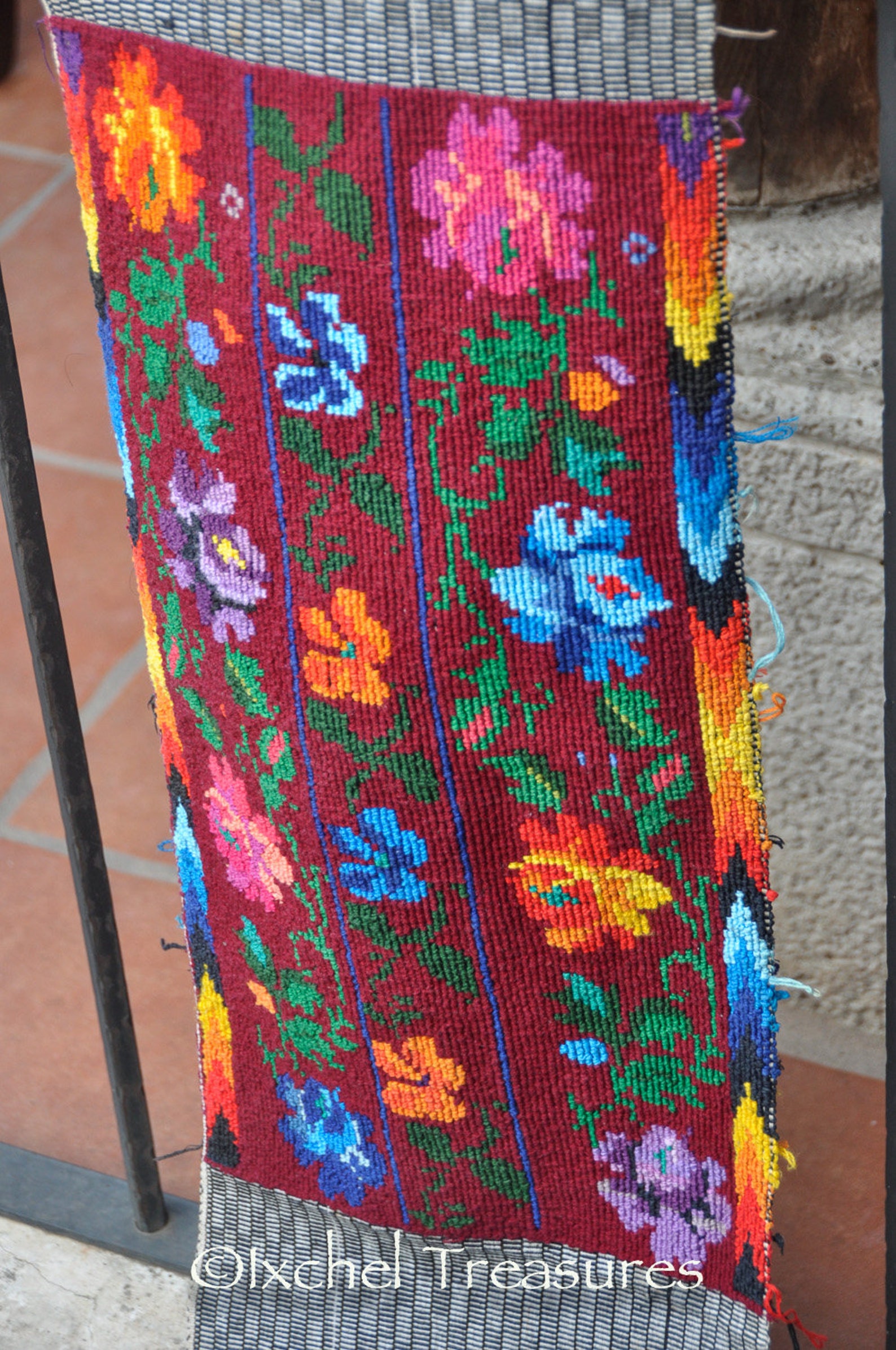 SHIPS From U.S. Vintage Guatemalan Tzute Shawl Authentic | Etsy