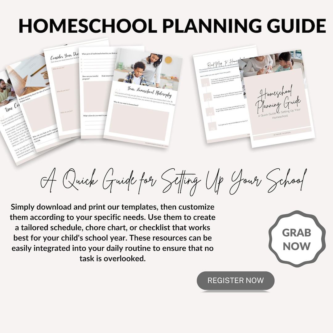 Homeschool Planning Made Easy; Printable Templates and Checklists for a ...