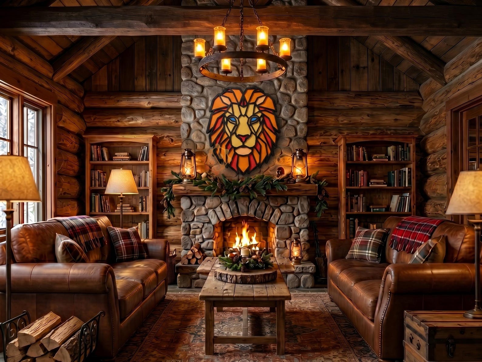 5-layer Lion Geometric Art - Laser Cut SVG - Tested on Creality Falcon ...